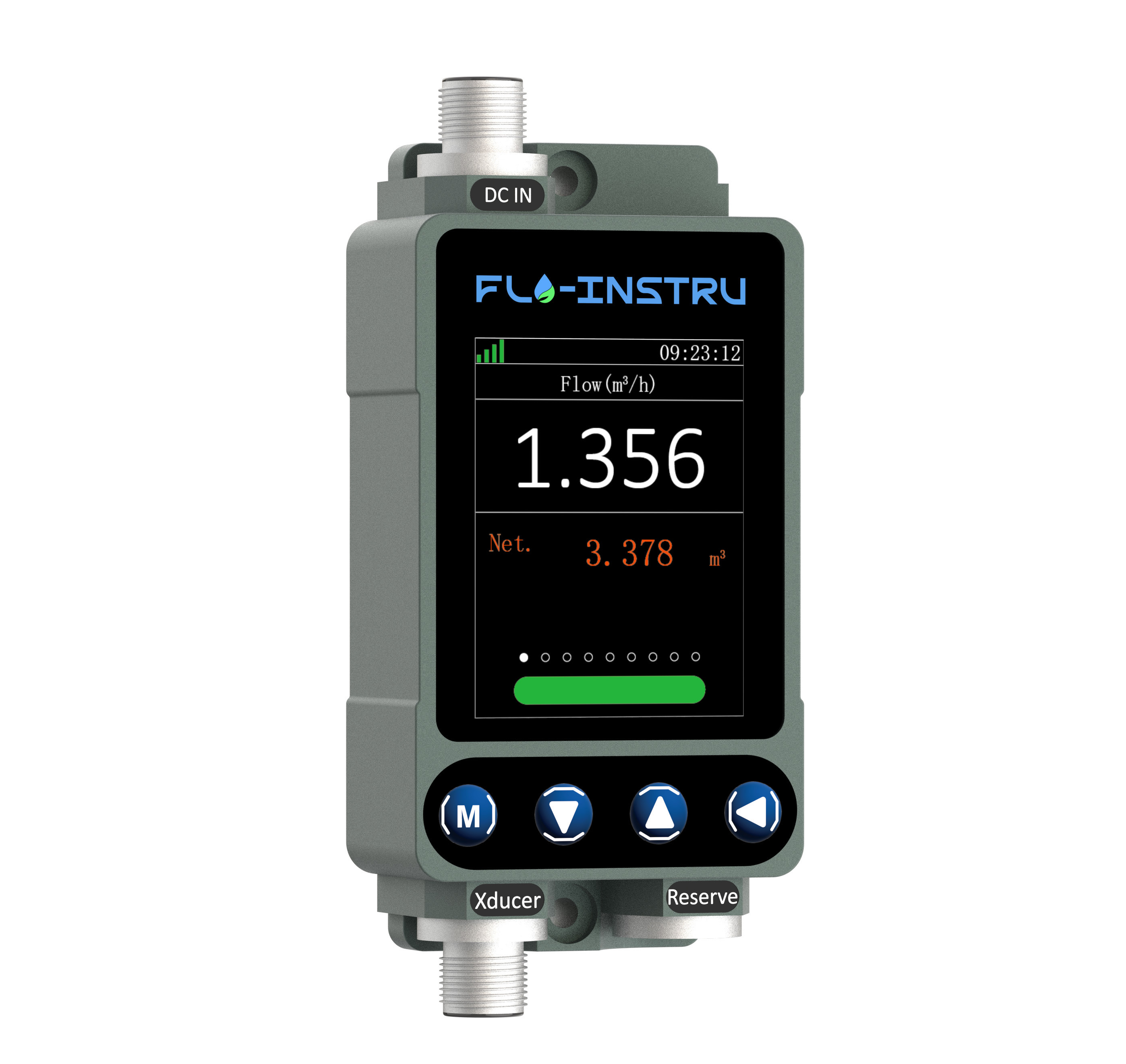 TM605C Clip On Ultrasonic Flow Meter สําหรับการวัดการไหลของของเหลวที่ ...